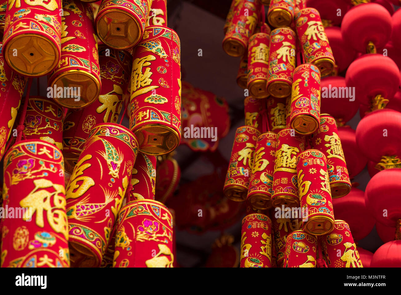 Chinese new year decoration, with blessing text mean happy ,healthy and ...