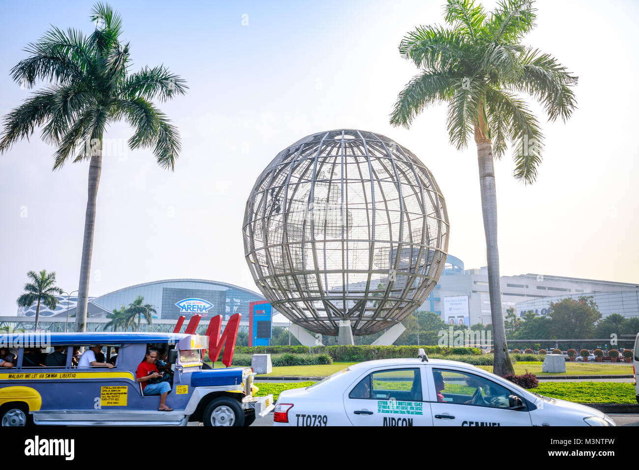 Manila, Philippines - Feb 10, 2018 : Main gate of Mall of Asia with ...