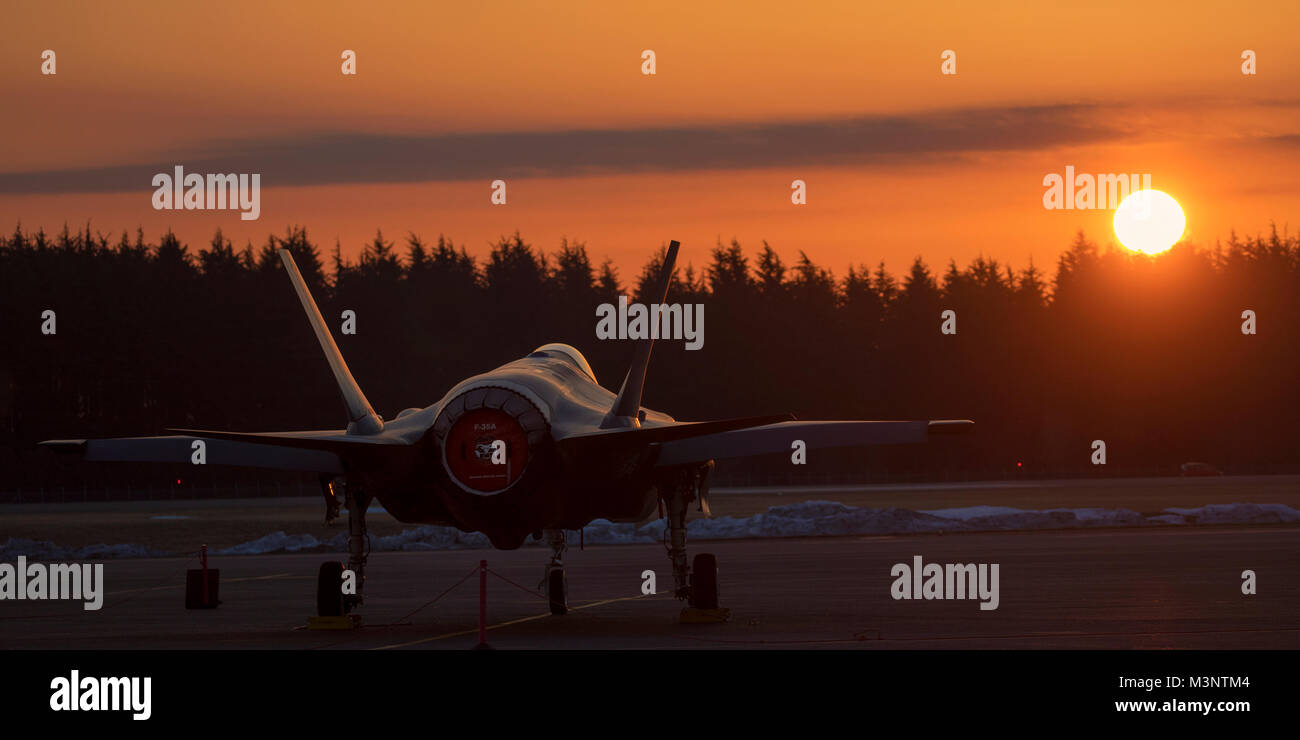 A U.S. Air Force F-35A Lightning II assigned to the 34th Fighter ...