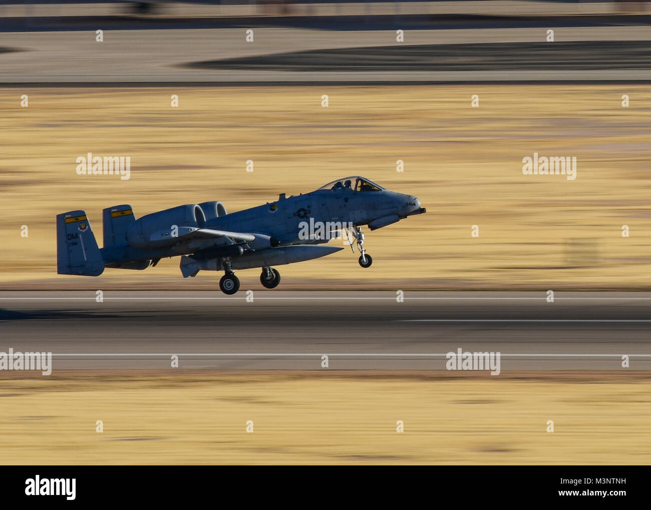 A U.S. Air Force A-10C Thunderbolt II takes off during the Bushwhacker ...