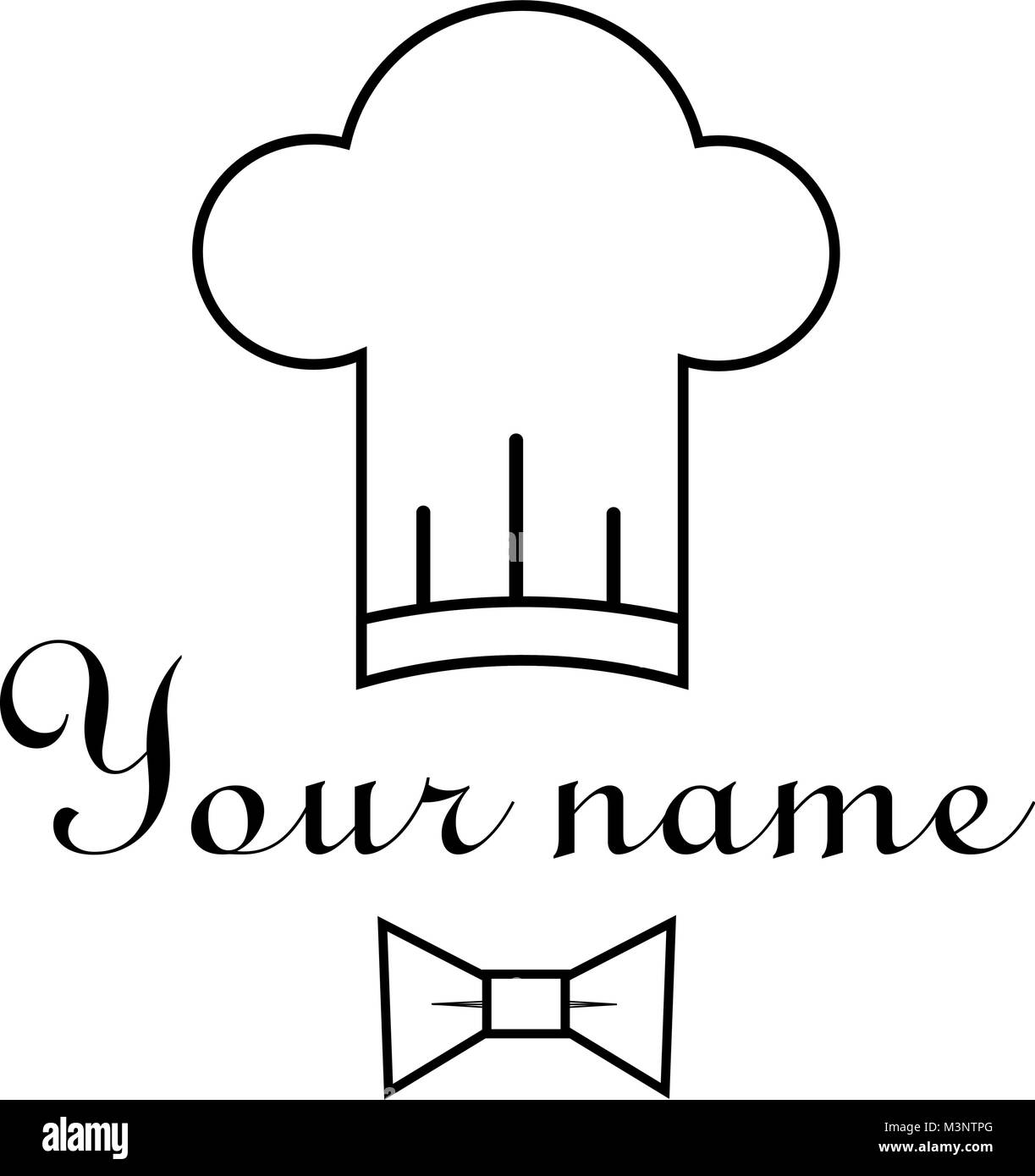 Chefs hat chef pictogram silhouette hi-res stock photography and images ...