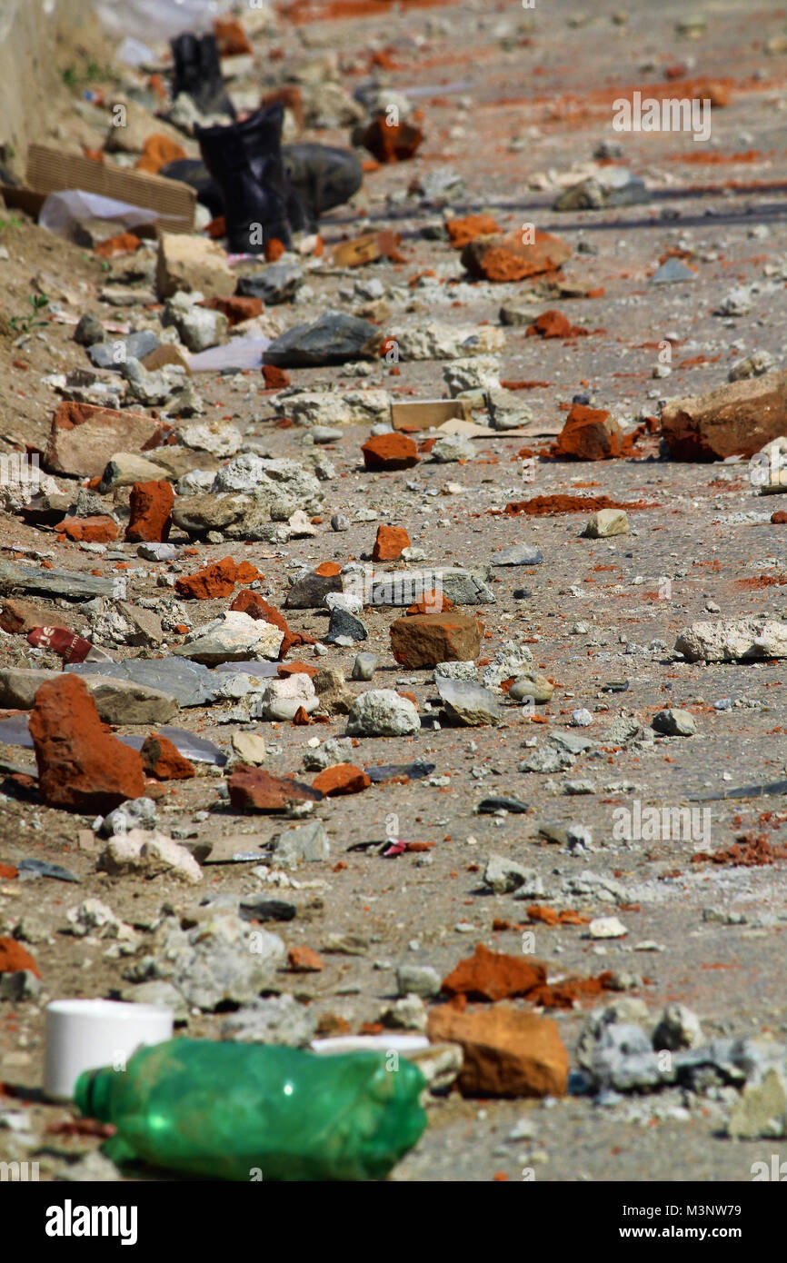 Pelted stone hi-res stock photography and images - Alamy