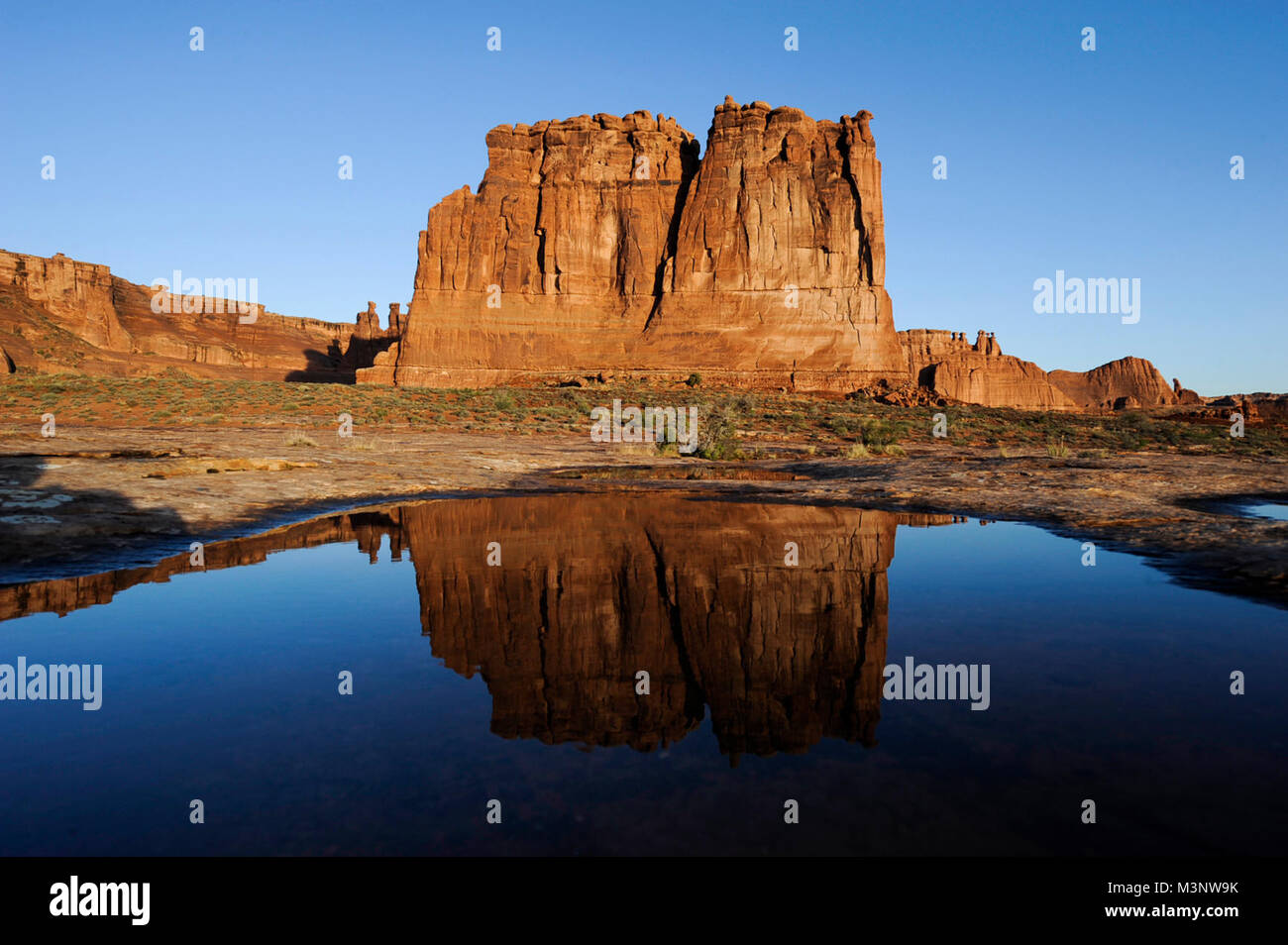 Pothole Reflection The Organ Stock Photo - Alamy