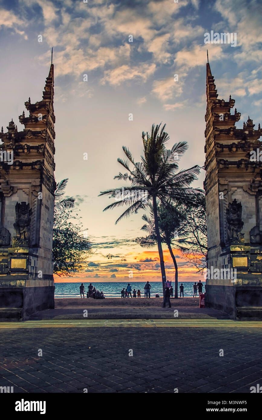 Entrance gate for kuta beach hi-res stock photography and images - Alamy