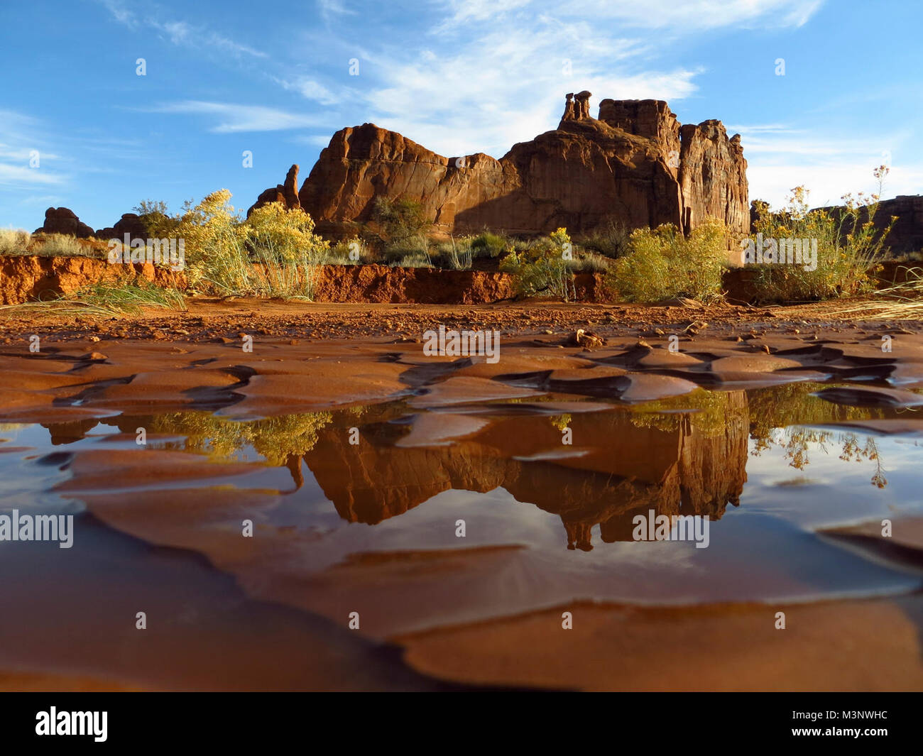 Reflection near Courthouse Towers Stock Photo - Alamy