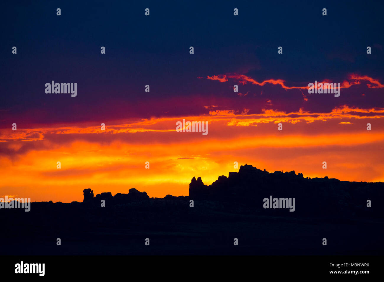 Salt Valley Sunset Stock Photo - Alamy