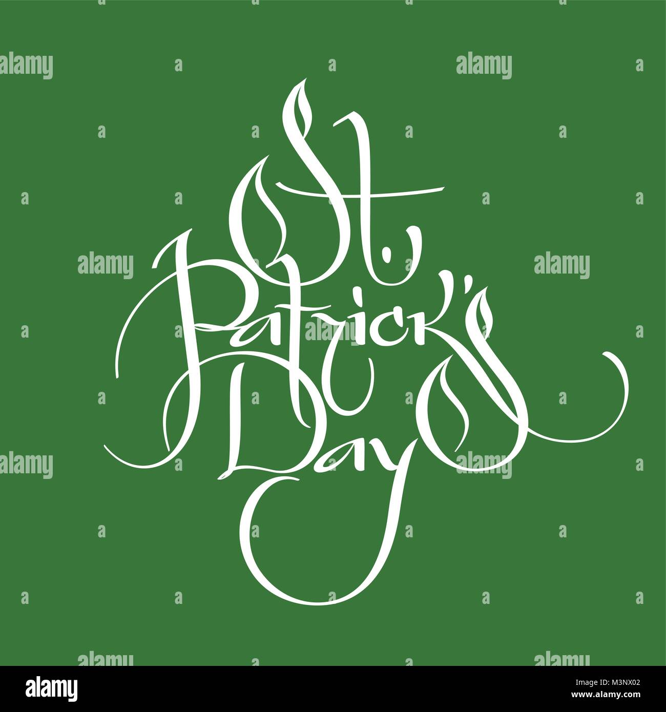 Saint Patrick Day greeting lettering design element. Vector ...