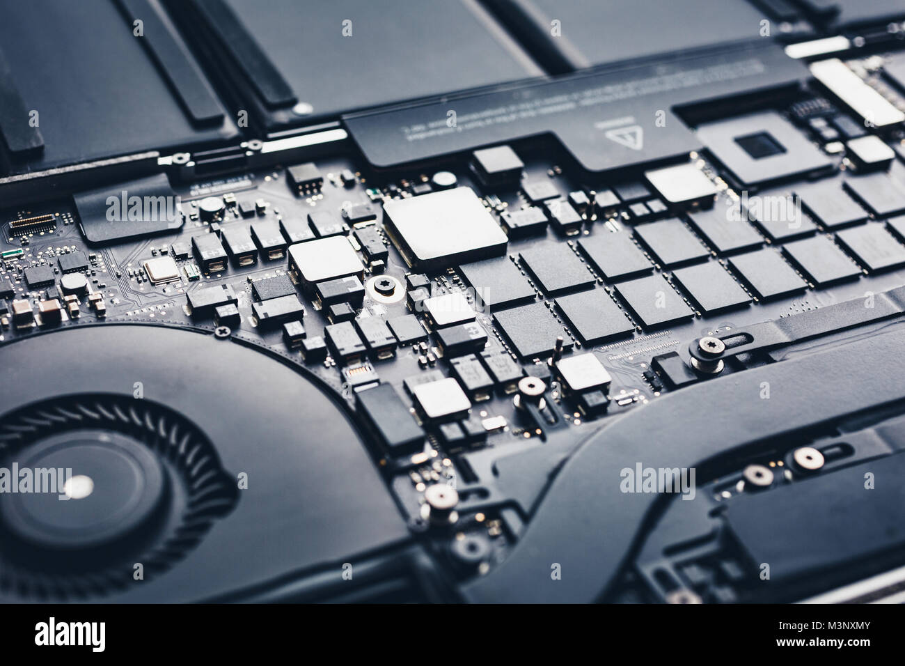 Motherboard of modern laptop Stock Photo - Alamy