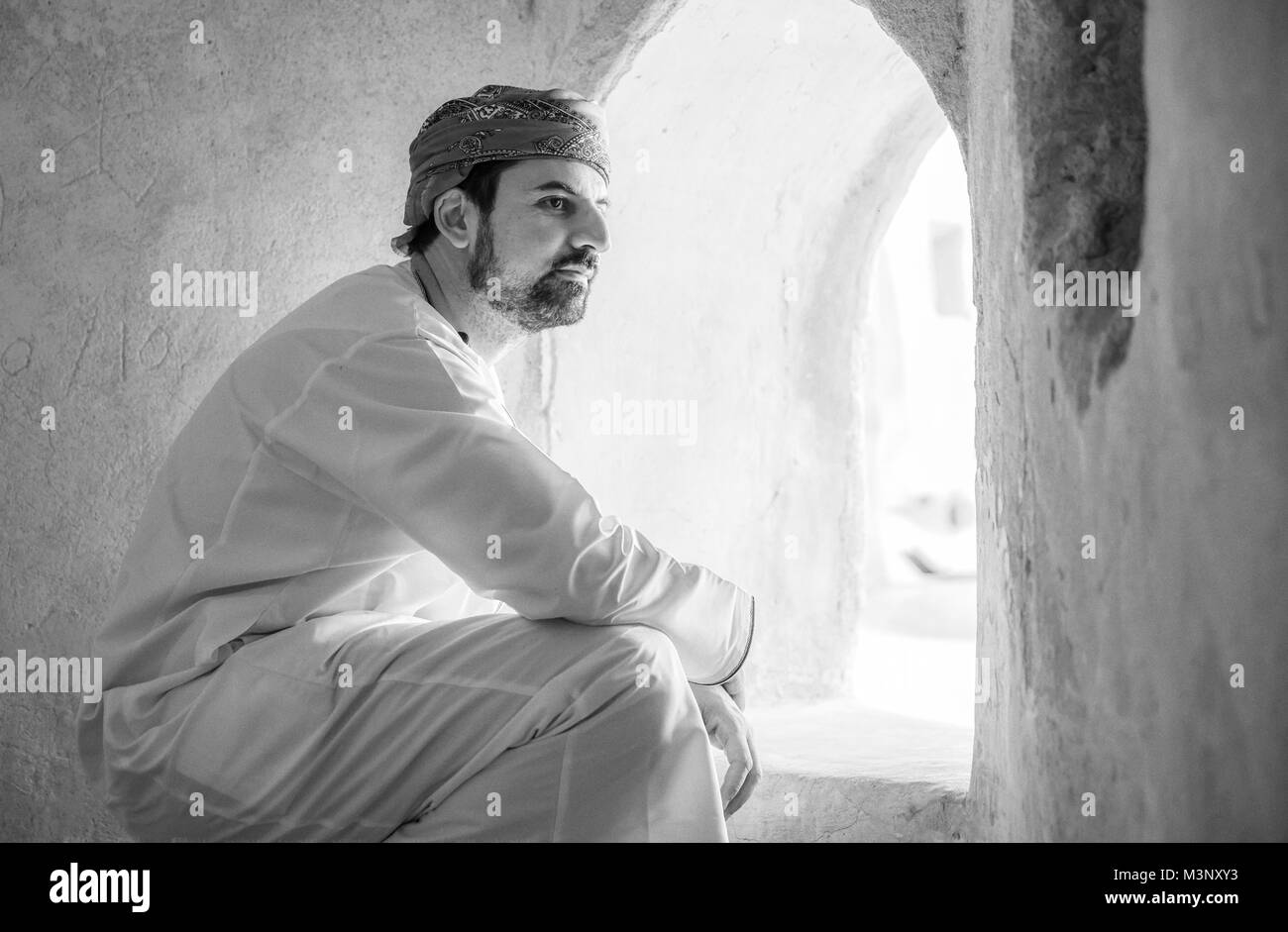 Ghutra Black and White Stock Photos & Images - Alamy