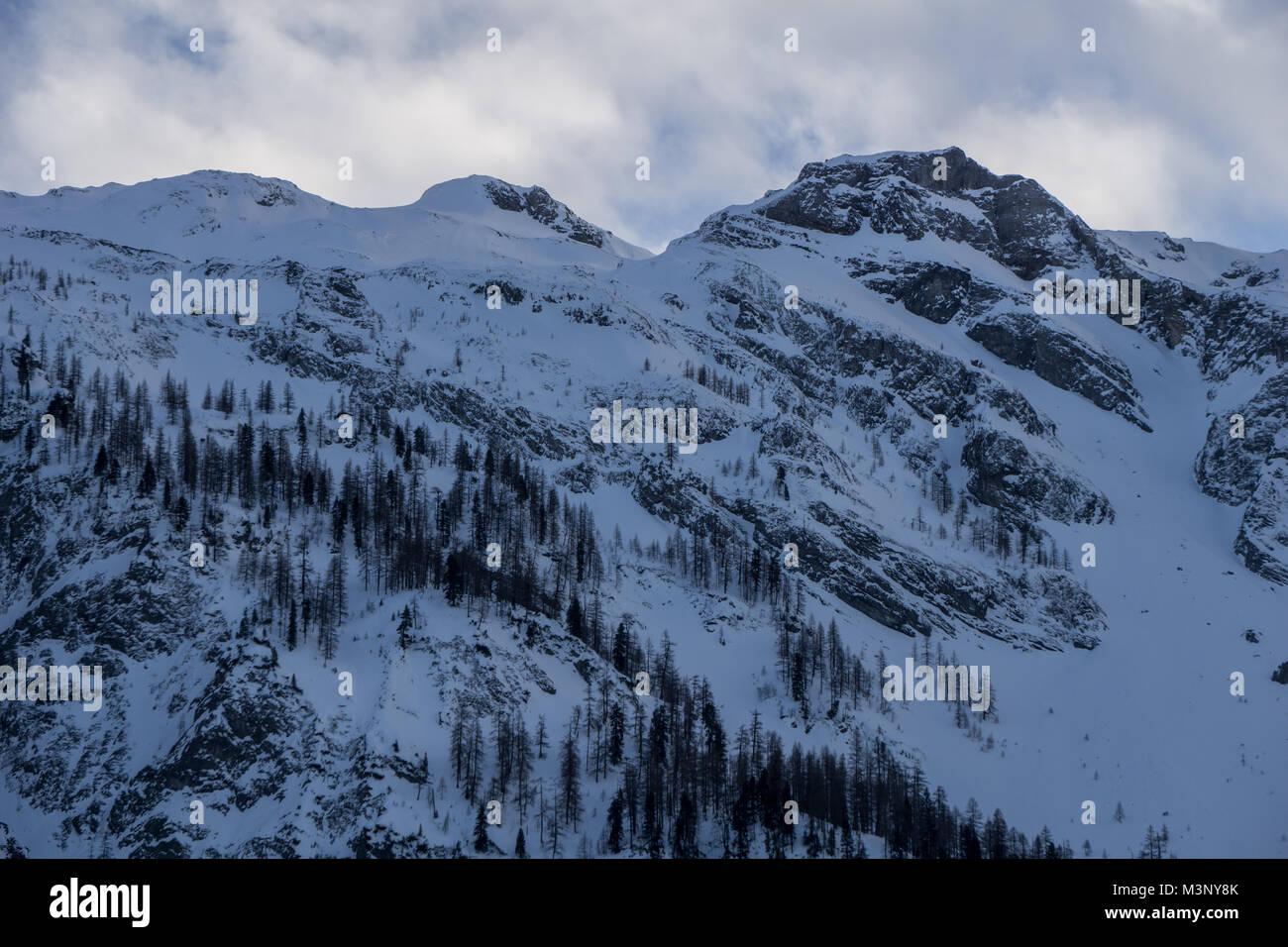 The wild, cold mountains of the alpine range in Austria Stock Photo - Alamy