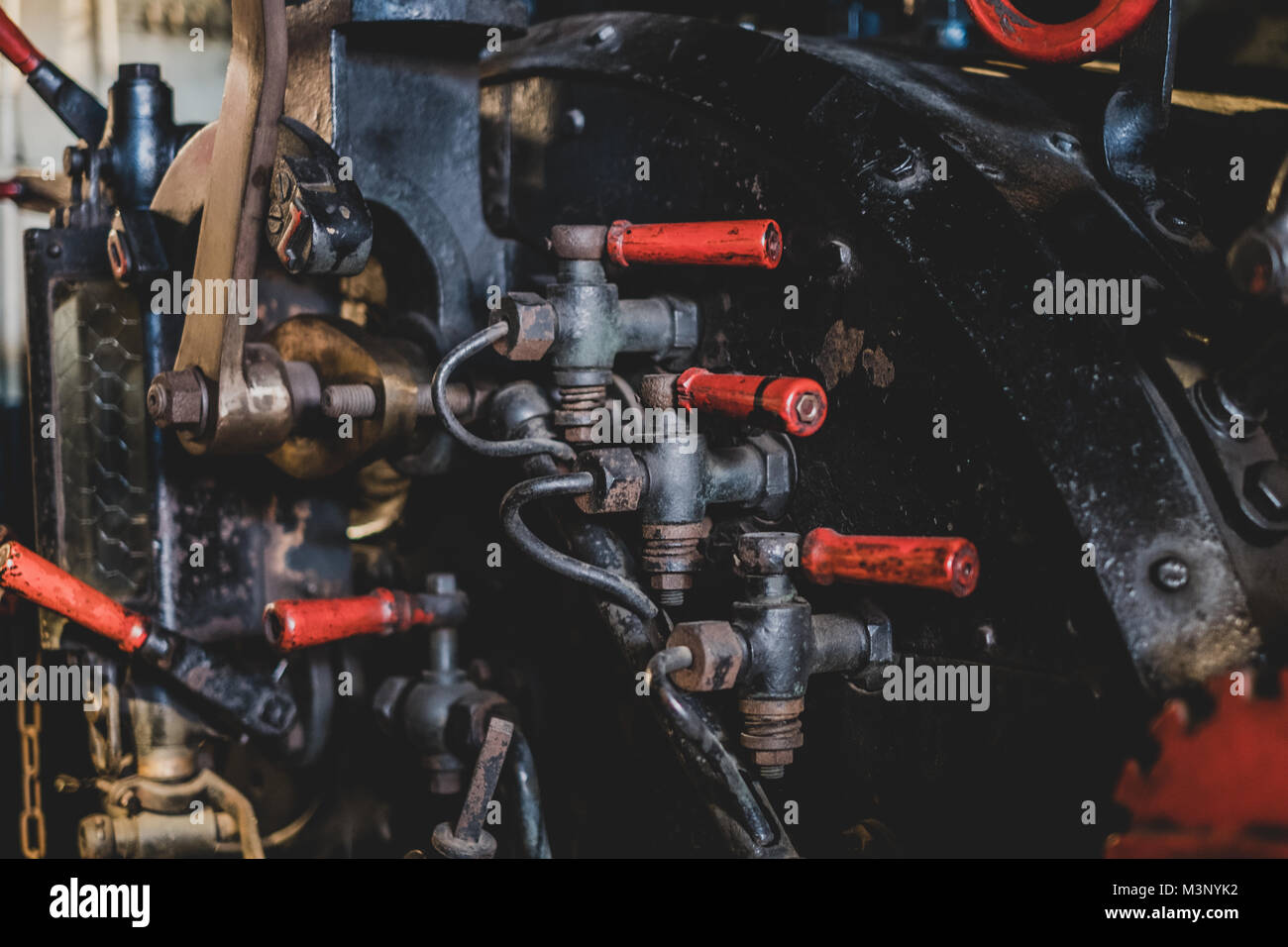 abstract old machinerey detail - locomotive steam engine Stock Photo ...