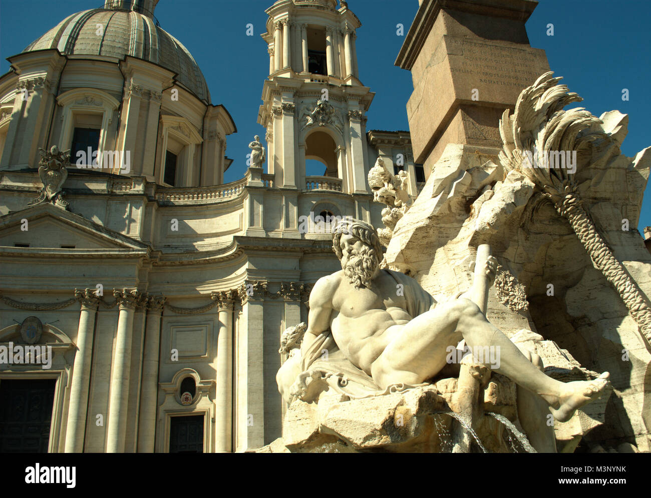 Piazza Navona, Rome, Italy, the beauty of the Baroque Stock Photo - Alamy