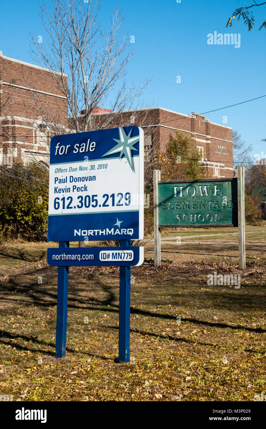 Minneapolis, Minnesota. Howe elementary school closed due to dwindling ...