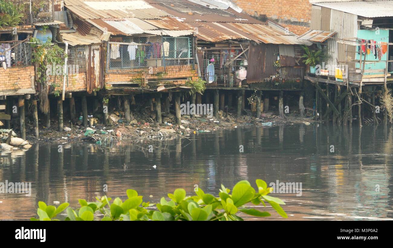 Slum on river saigon hi-res stock photography and images - Alamy