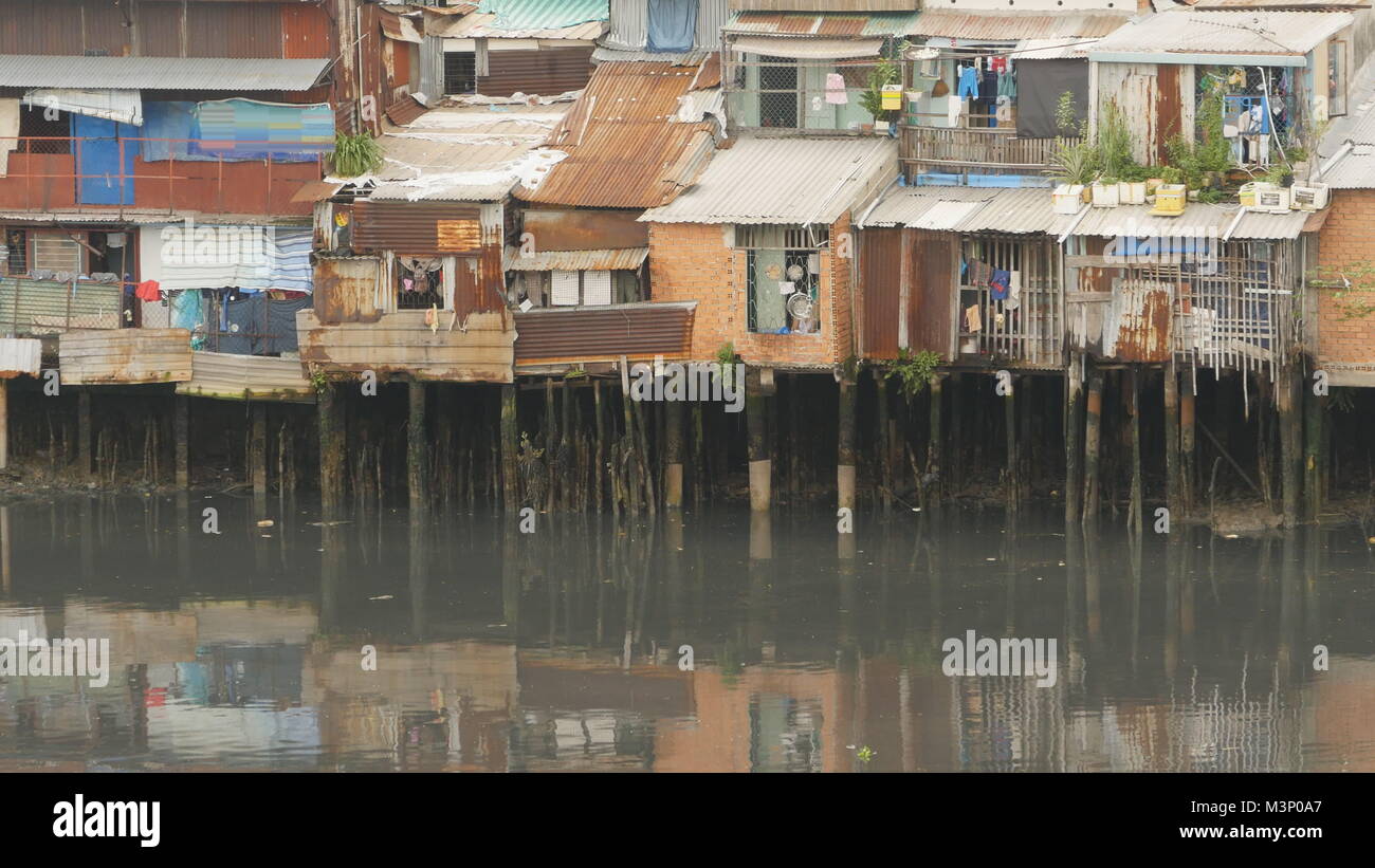 Slum on river saigon hi-res stock photography and images - Alamy