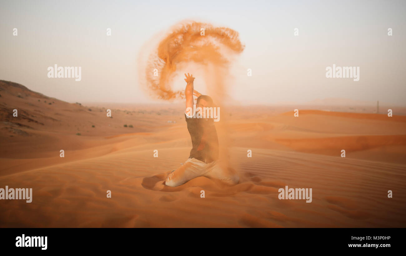 Sun desert dune uae hi-res stock photography and images - Alamy