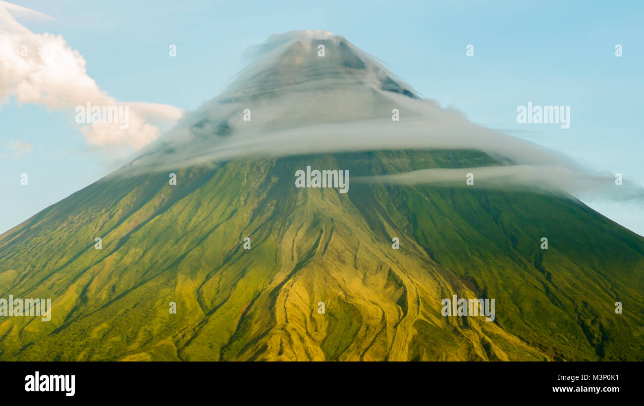 Mayon Volcano is an active stratovolcano in the province of Albay in ...