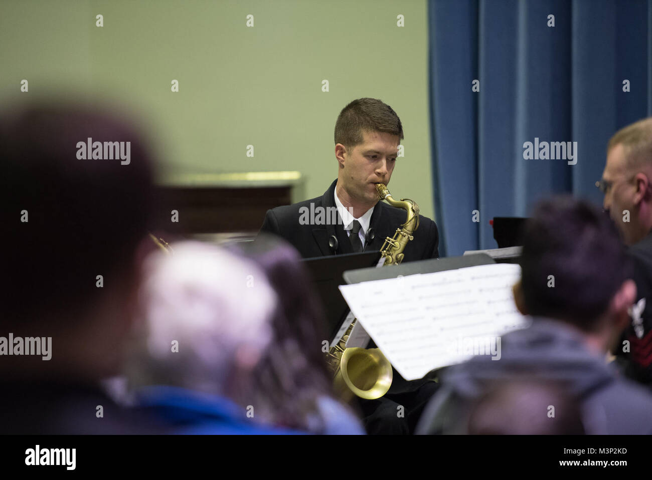 FAIRFAX, Va. (Jan. 13, 2018) Musician 1st Class David Babich performs ...