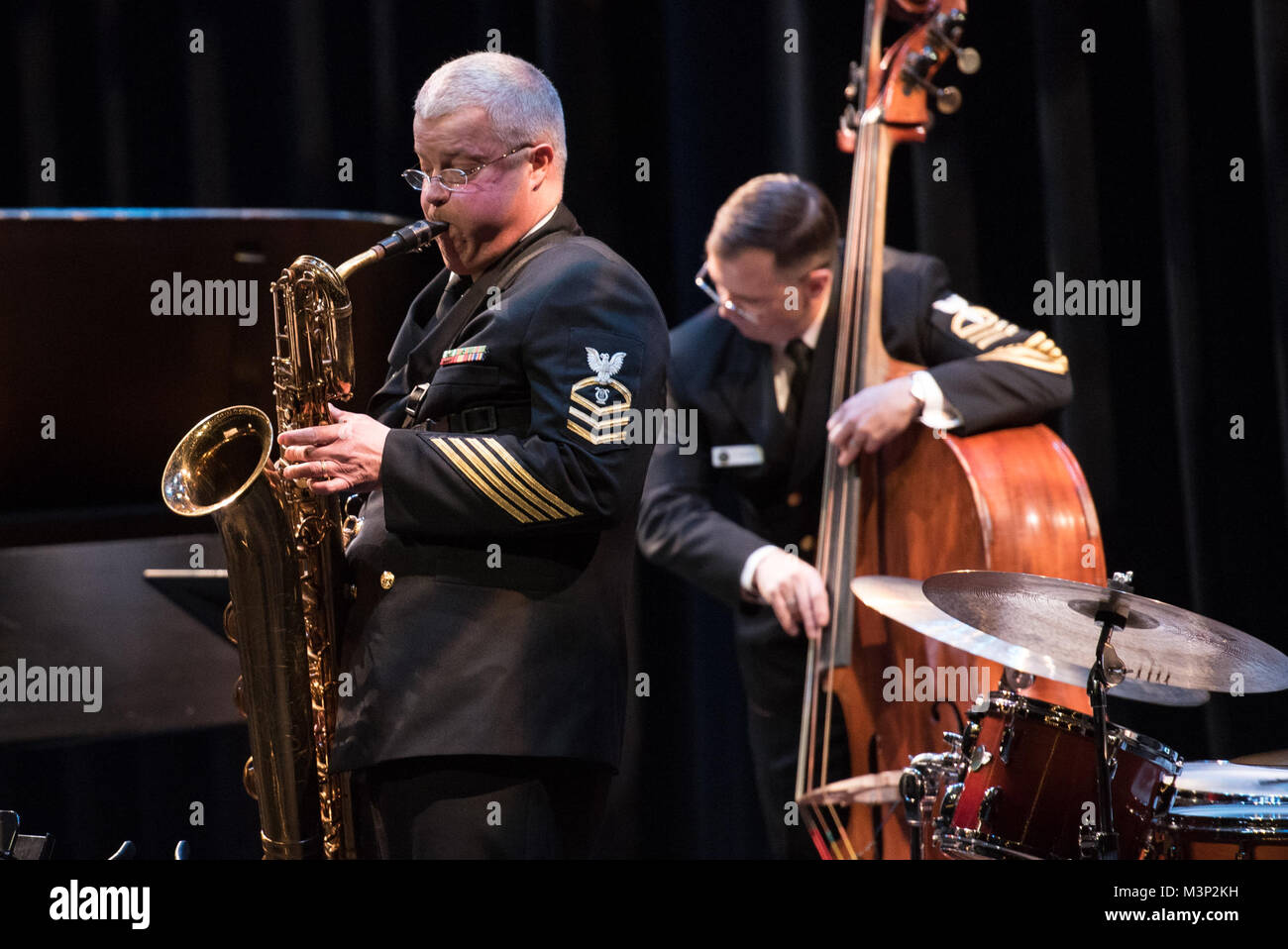 FAIRFAX, Va. (Jan. 13, 2018) Chief Musician Robert Holmes performs at ...