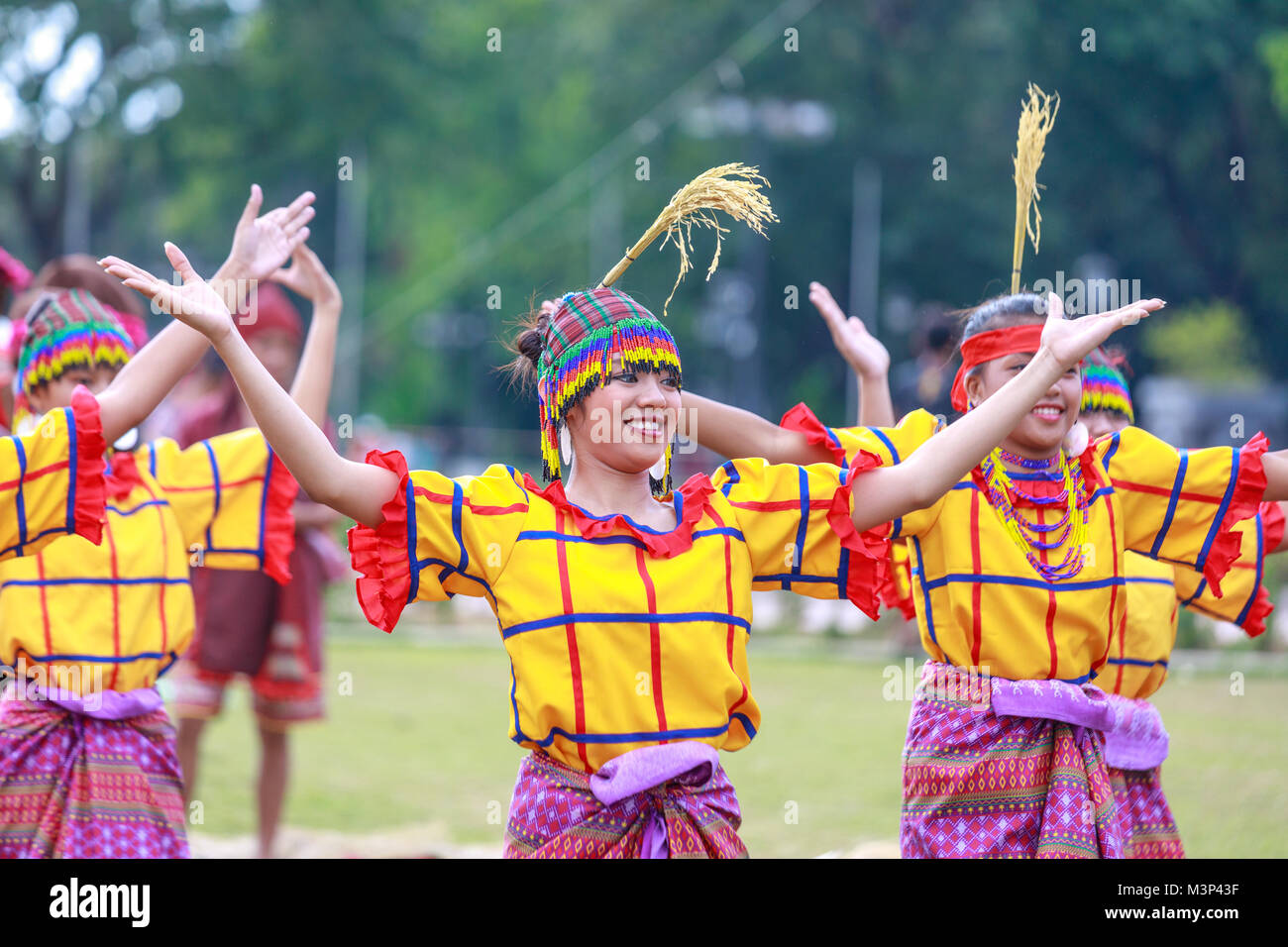 Manila, Philippines - Feb 4, 2018 : Student dancer wearing Philippines ...