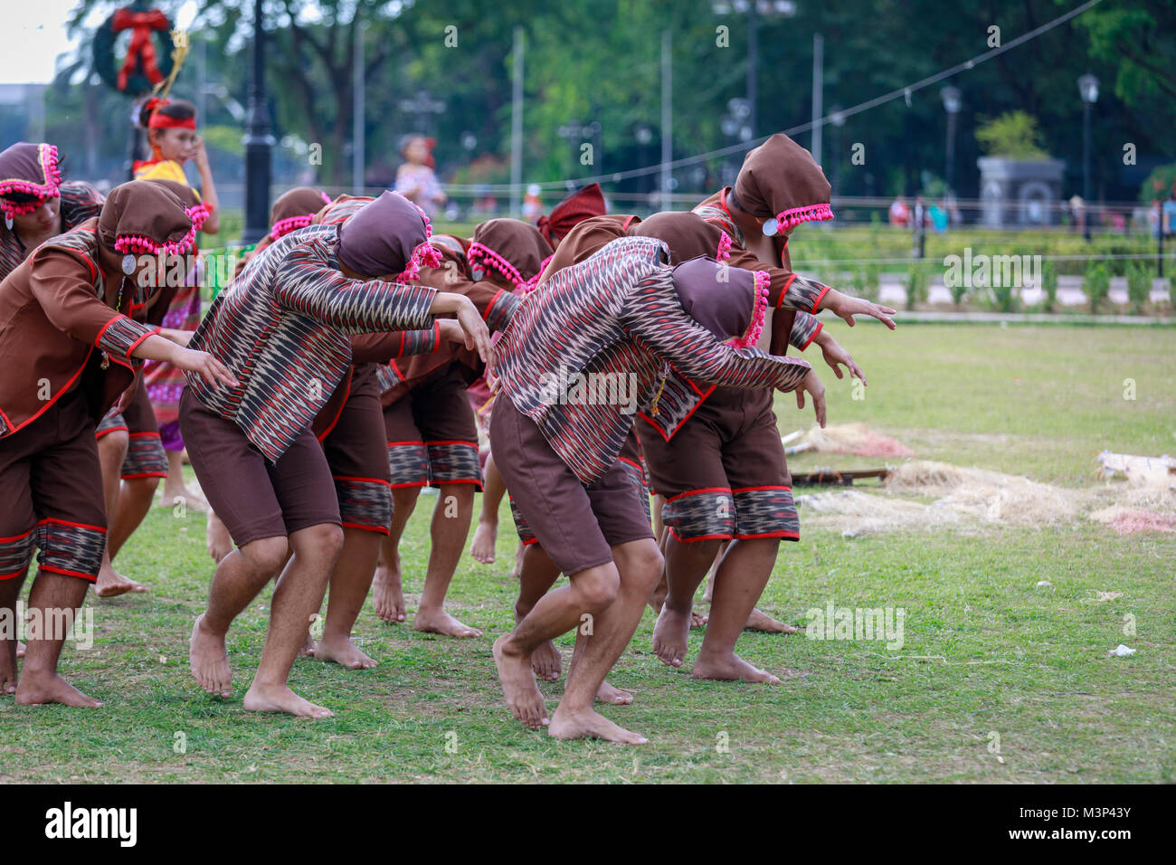 Manila, Philippines - Feb 4, 2018 : Student dancer wearing Philippines ...