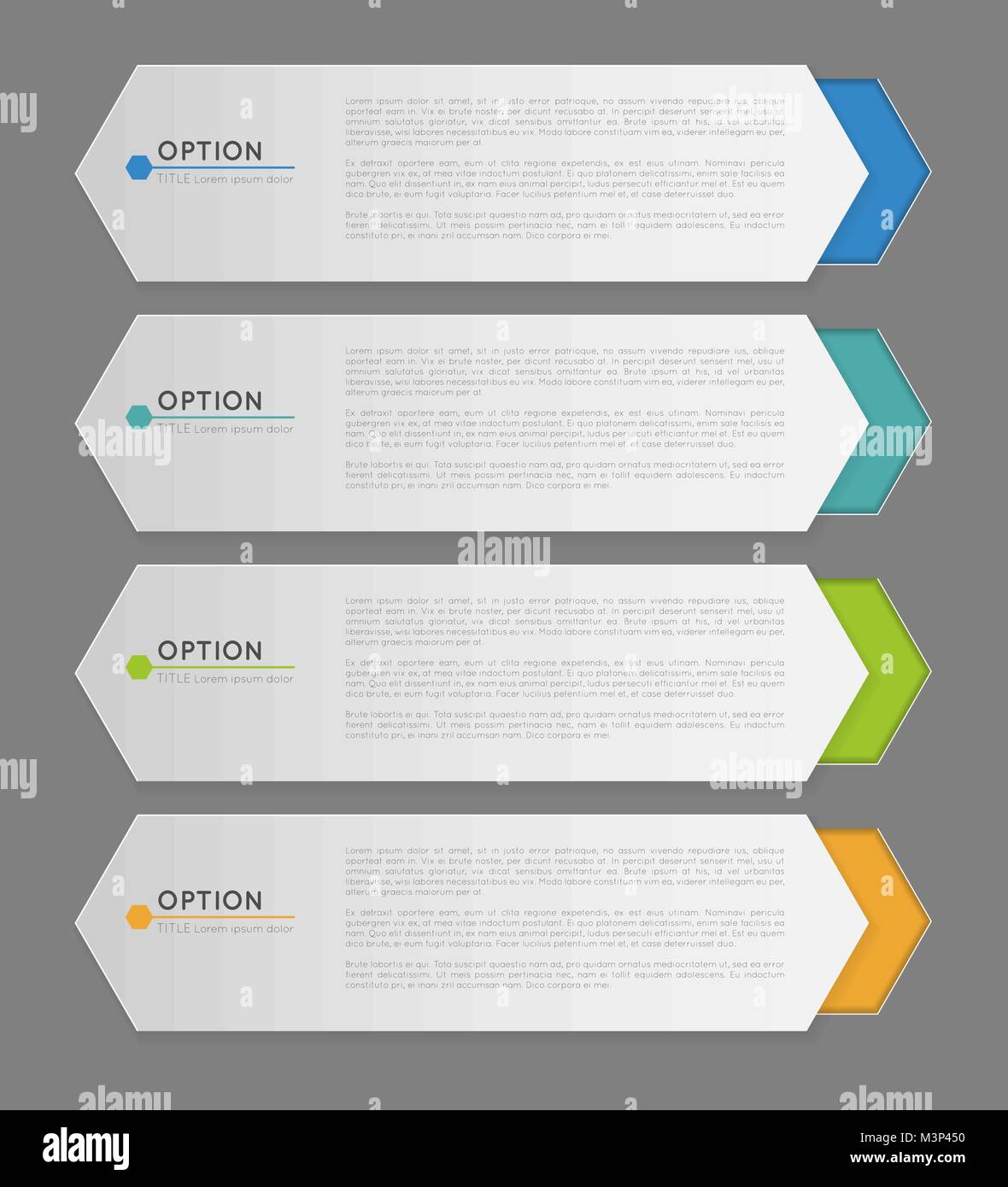 abstract colorful option banners, design element Stock Vector Image ...