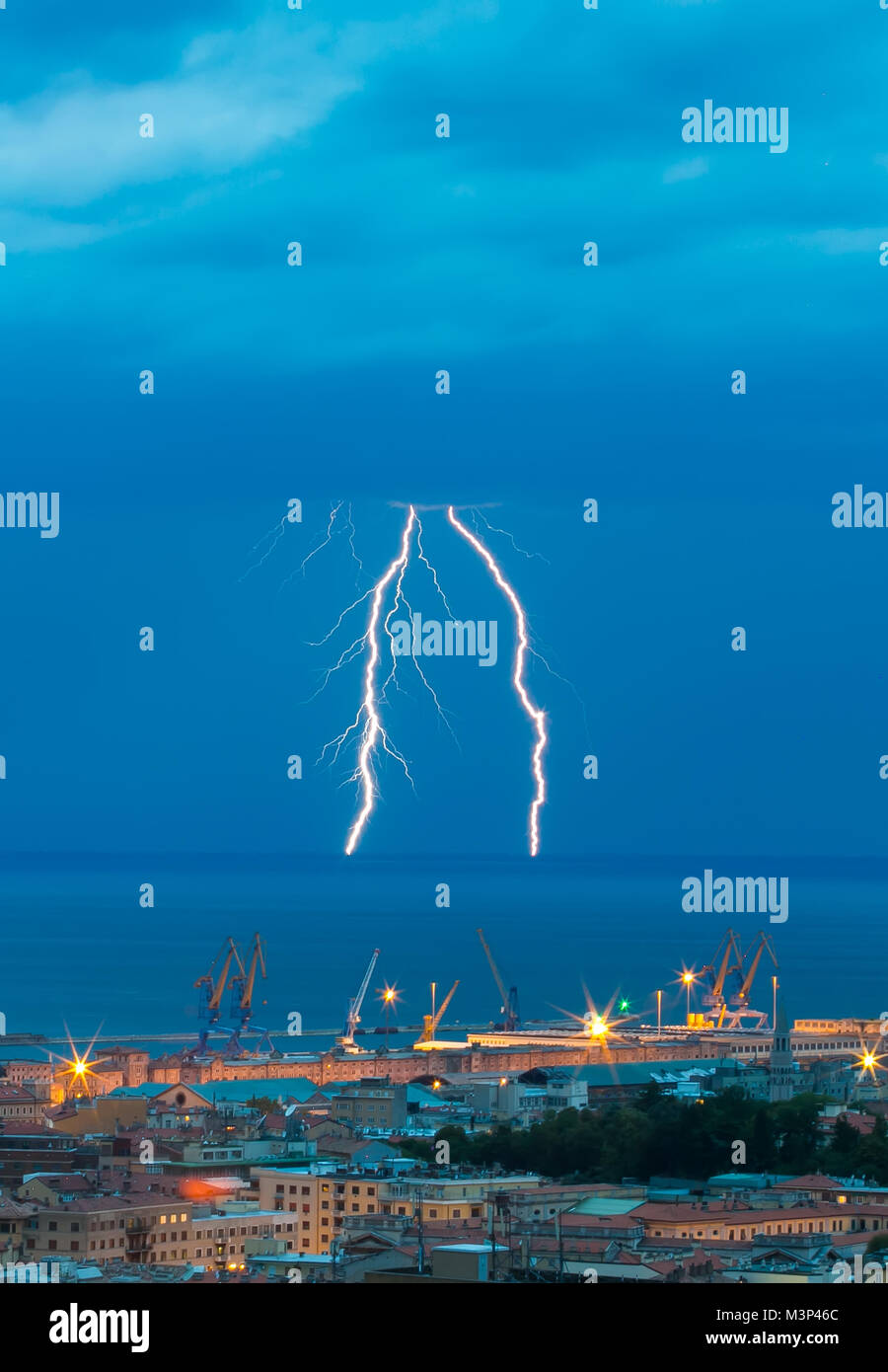 Thunderstorms And Lightning At Sea