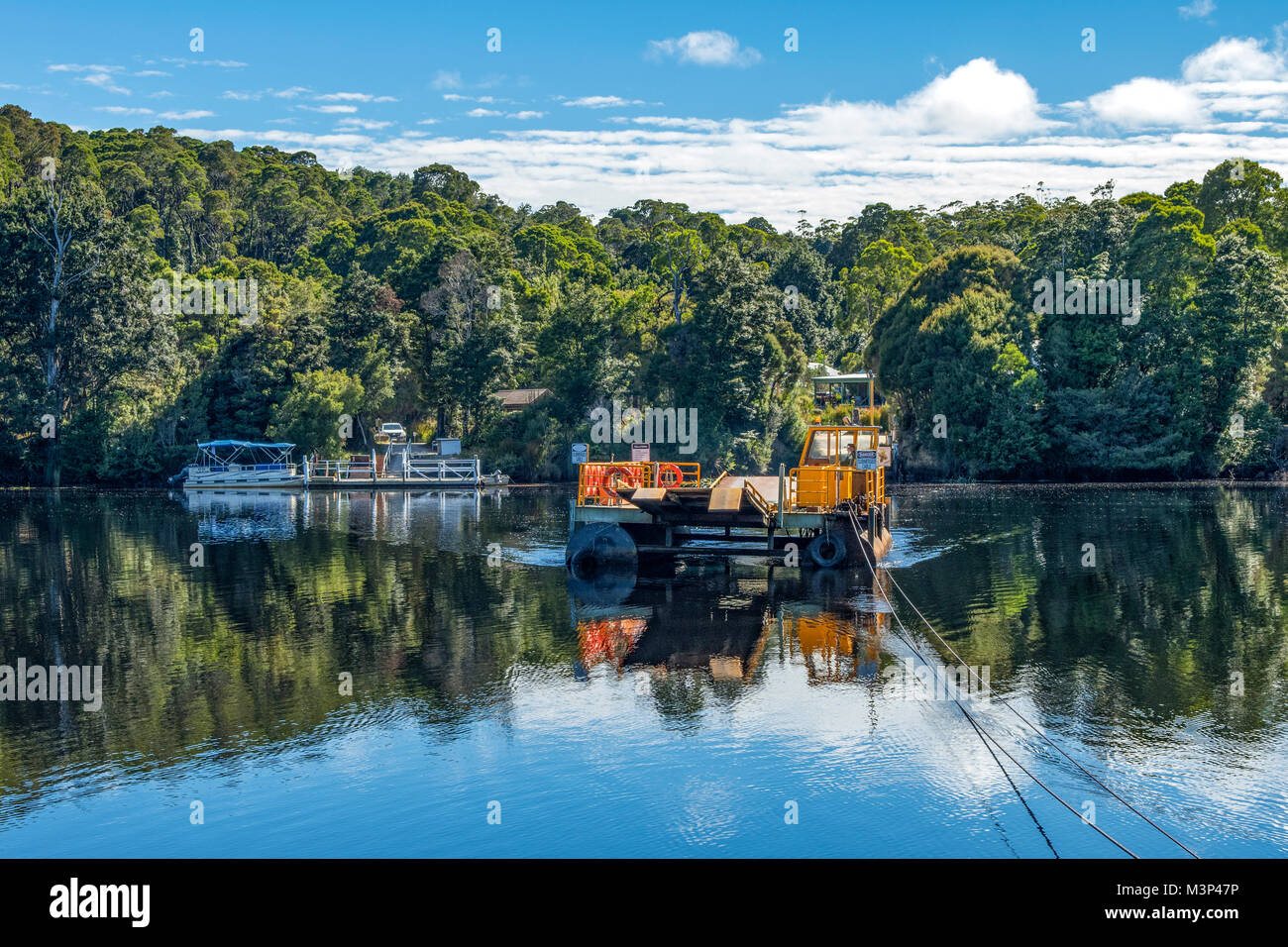 Pieman River Ferry, Corinna, Tasmania, Australia Stock Photo - Alamy