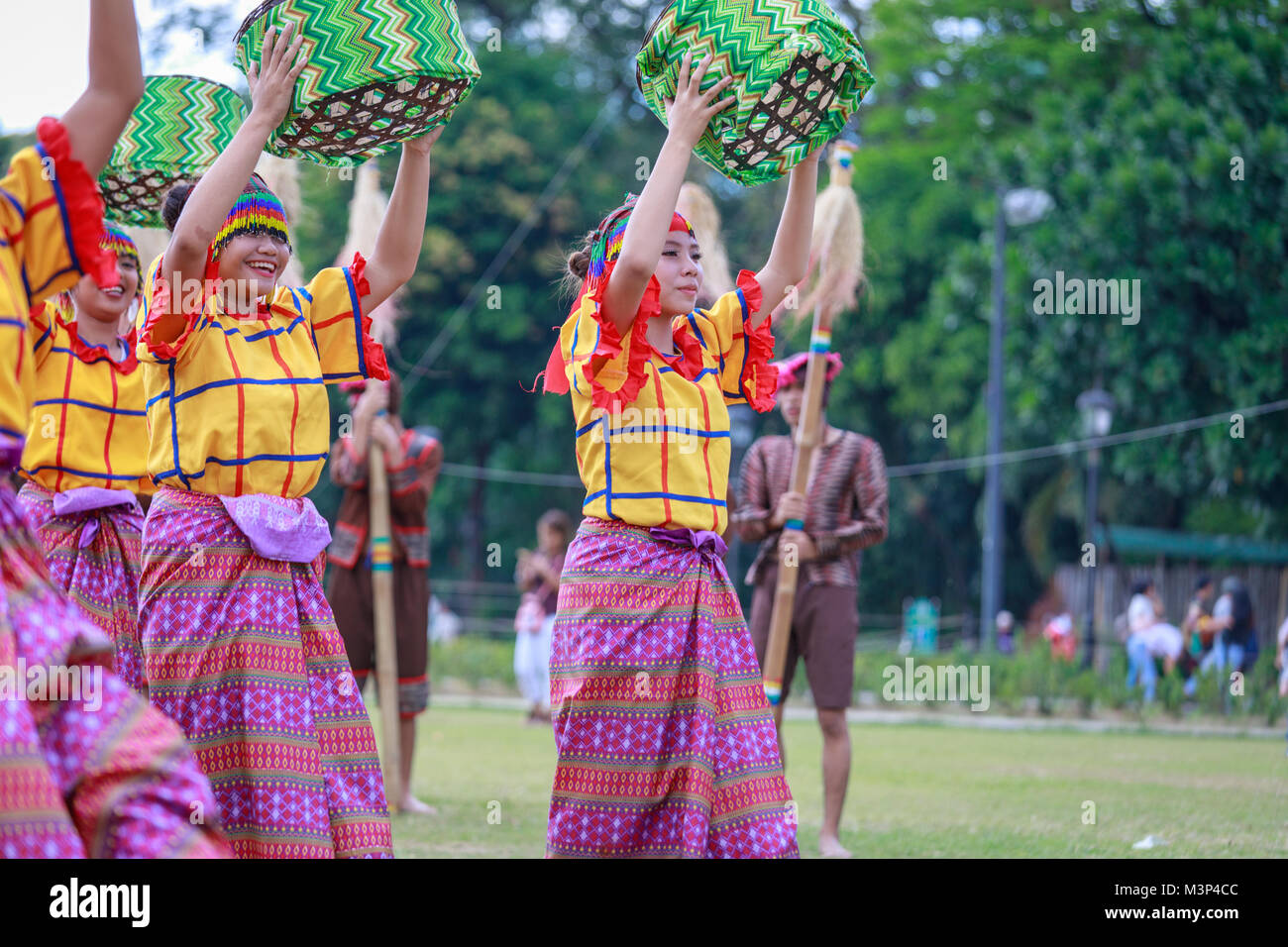Manila, Philippines - Feb 4, 2018 : Student dancer wearing Philippines ...