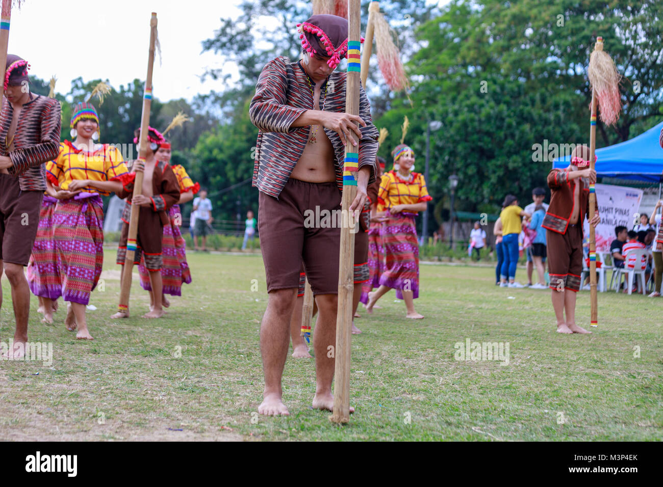 Manila, Philippines - Feb 4, 2018 : Student dancer wearing Philippines ...