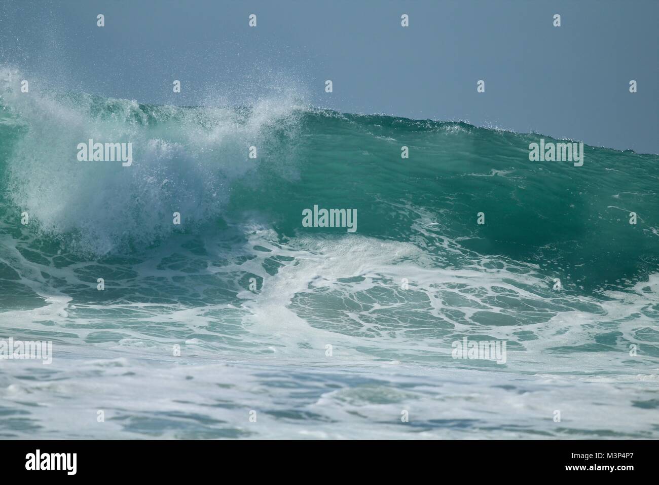waves crashing in the pacific ocean Stock Photo - Alamy