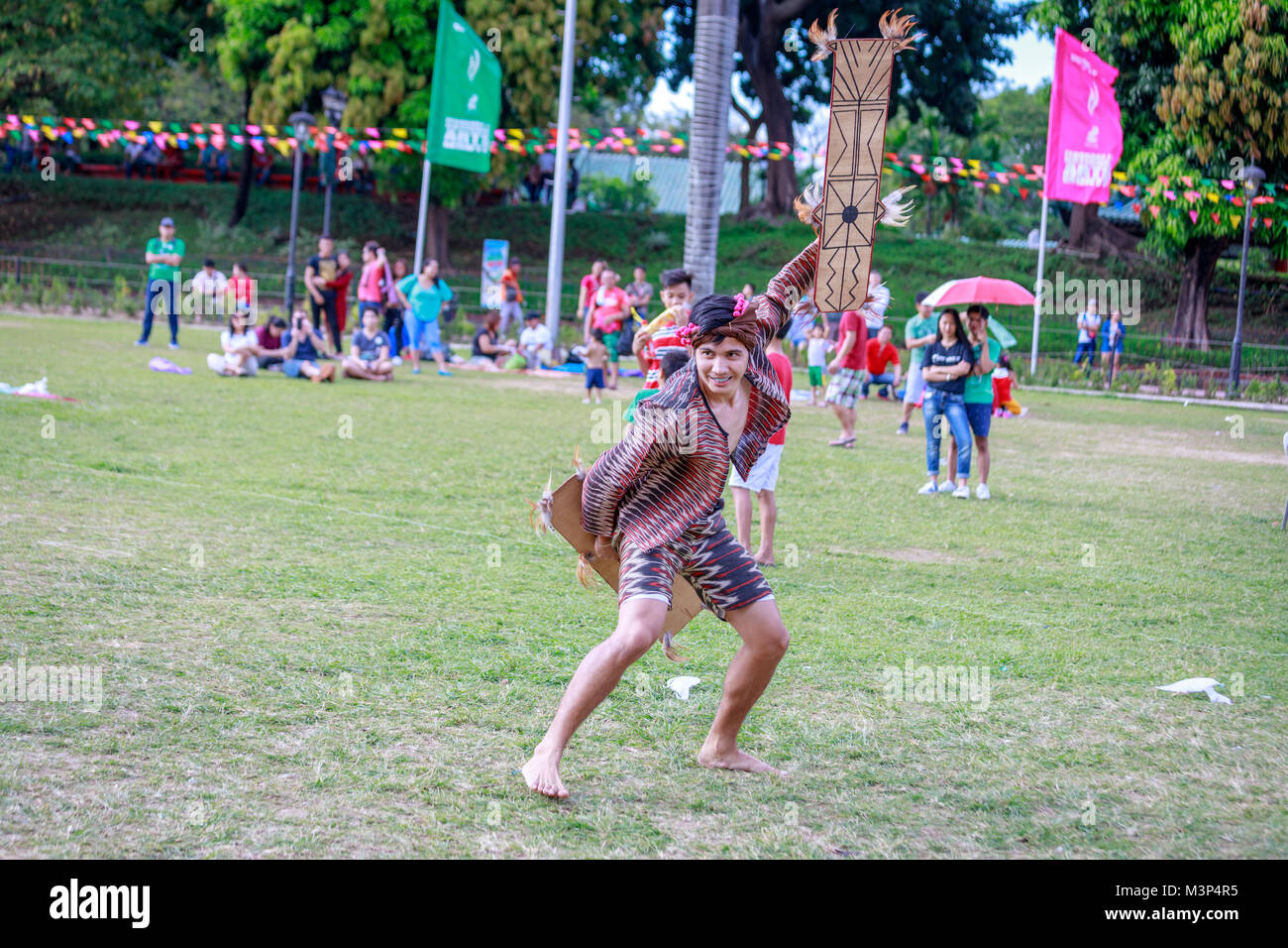 Manila, Philippines - Feb 4, 2018 : Student dancer wearing Philippines ...