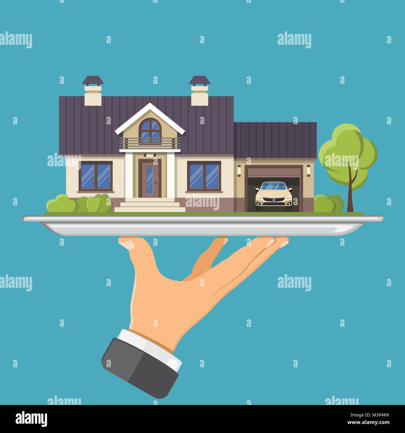 New home house property Stock Vector Images - Alamy