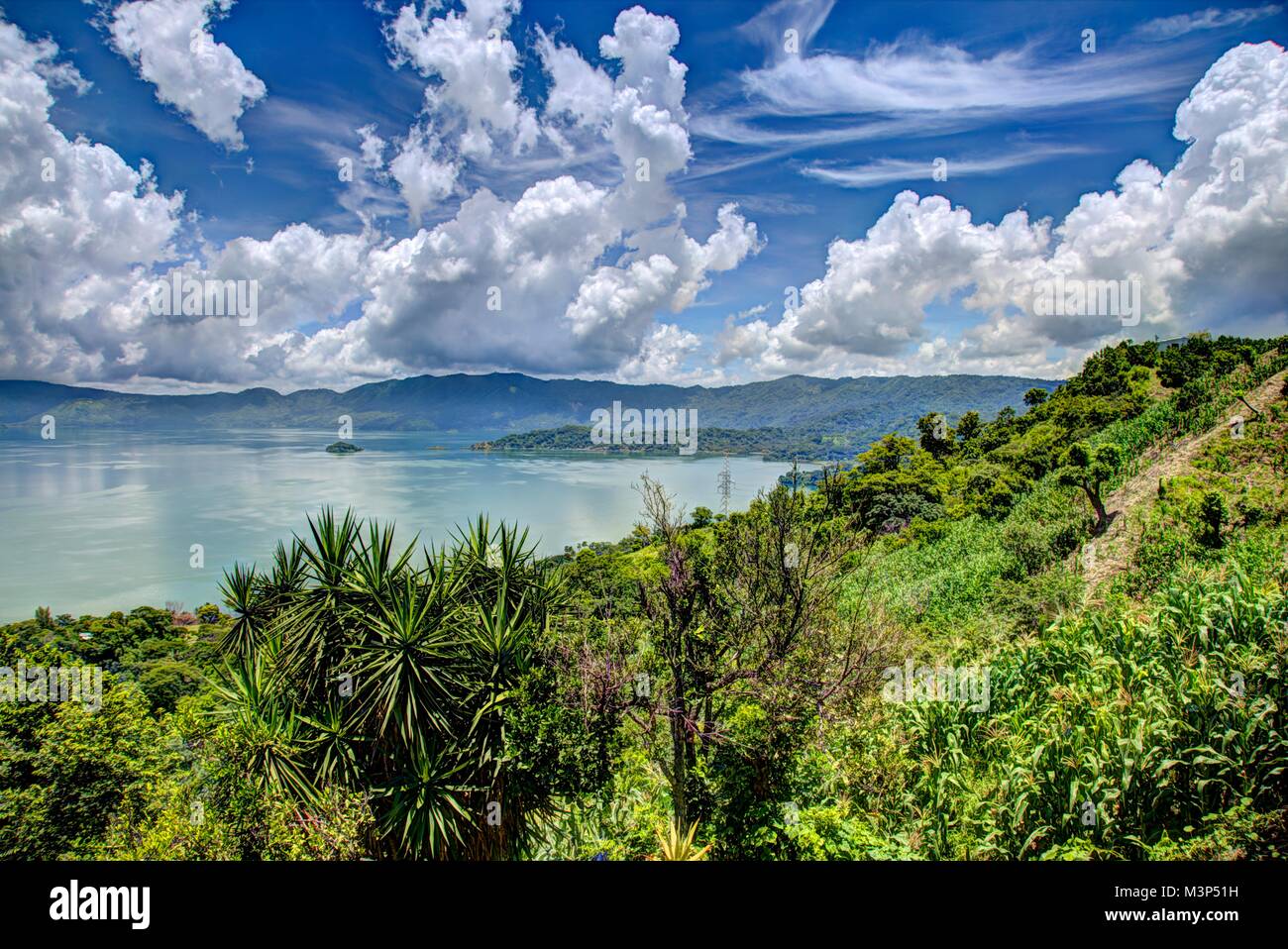 Lago de Ilopango El Salvador Stock Photo - Alamy