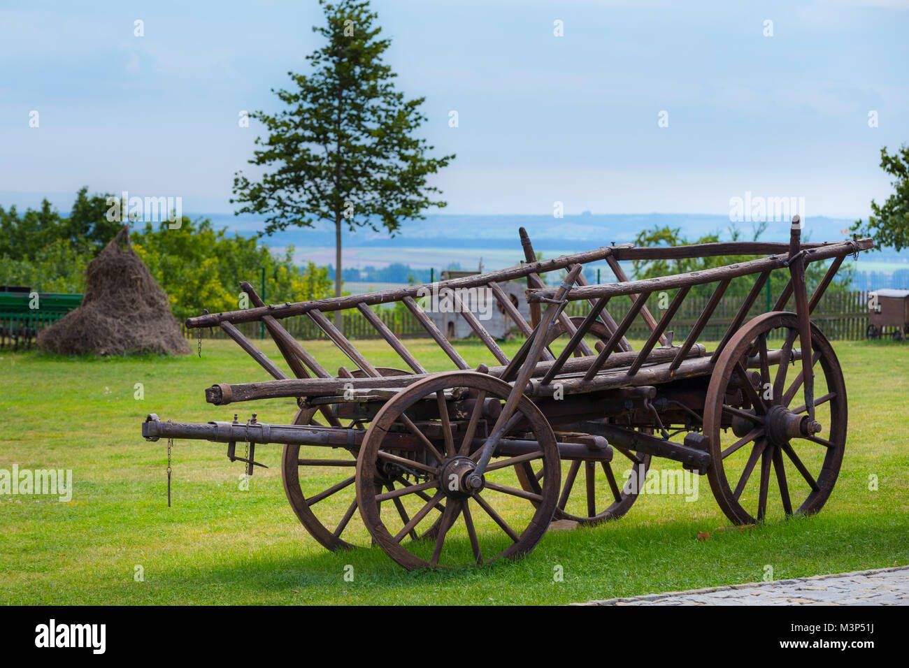 Historic wooden wagon hi-res stock photography and images - Alamy
