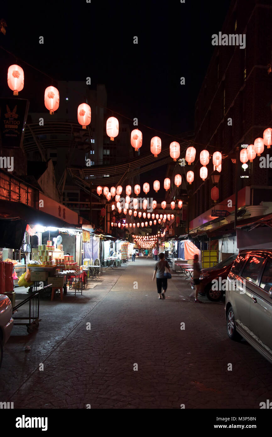 Chinese New Year decorations in Chinatown, Kuala Lumpur Stock Photo - Alamy