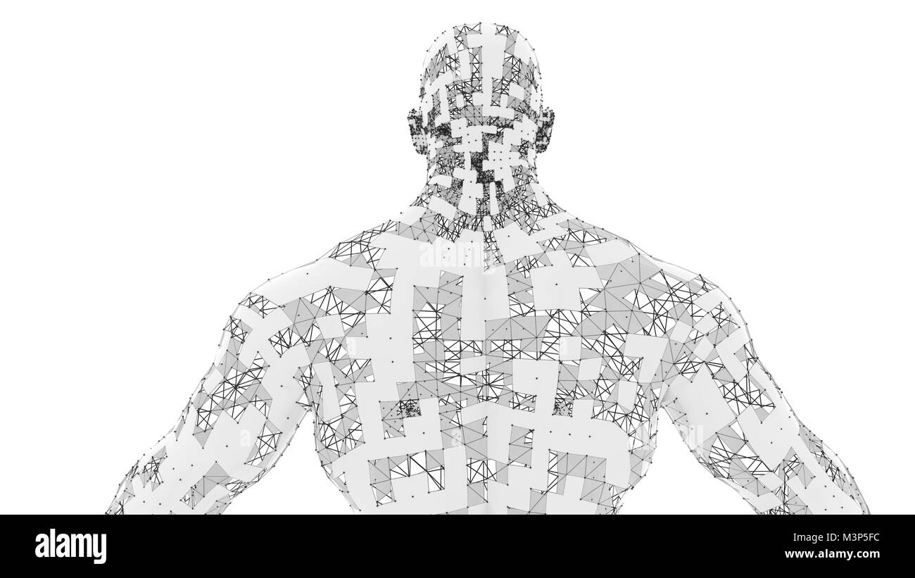 Abstract model of a muscular robot Stock Photo - Alamy