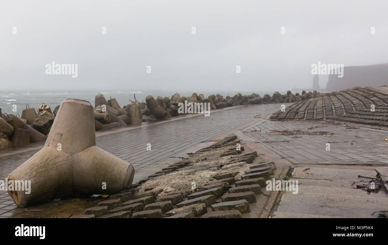 Sea shore protection on Heligoland Stock Photo - Alamy