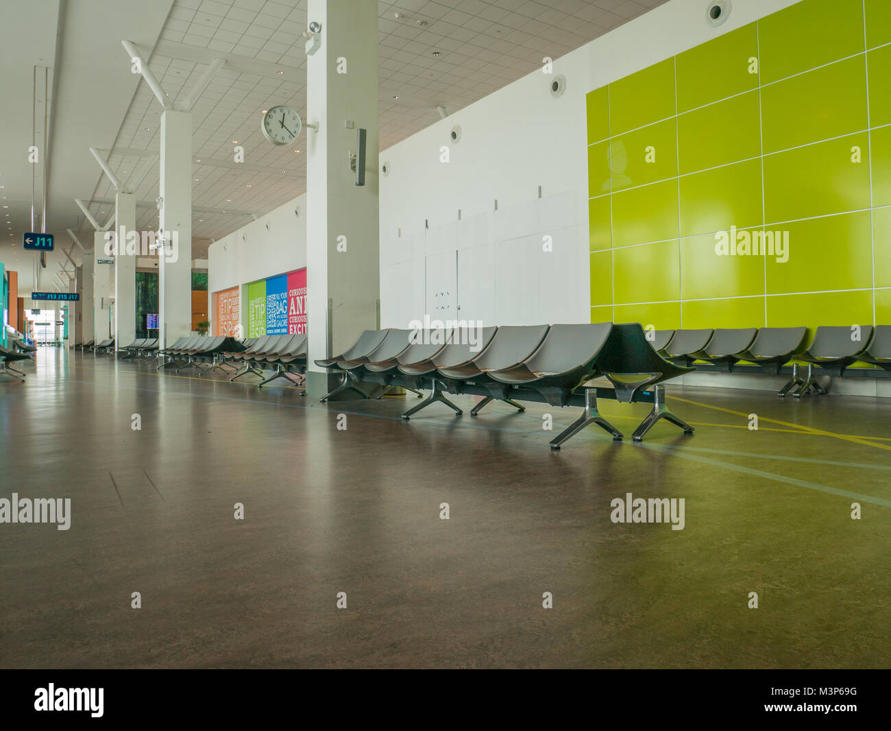 Airport Waiting Room Hallway with Airport Waiting Chair Area Stock ...