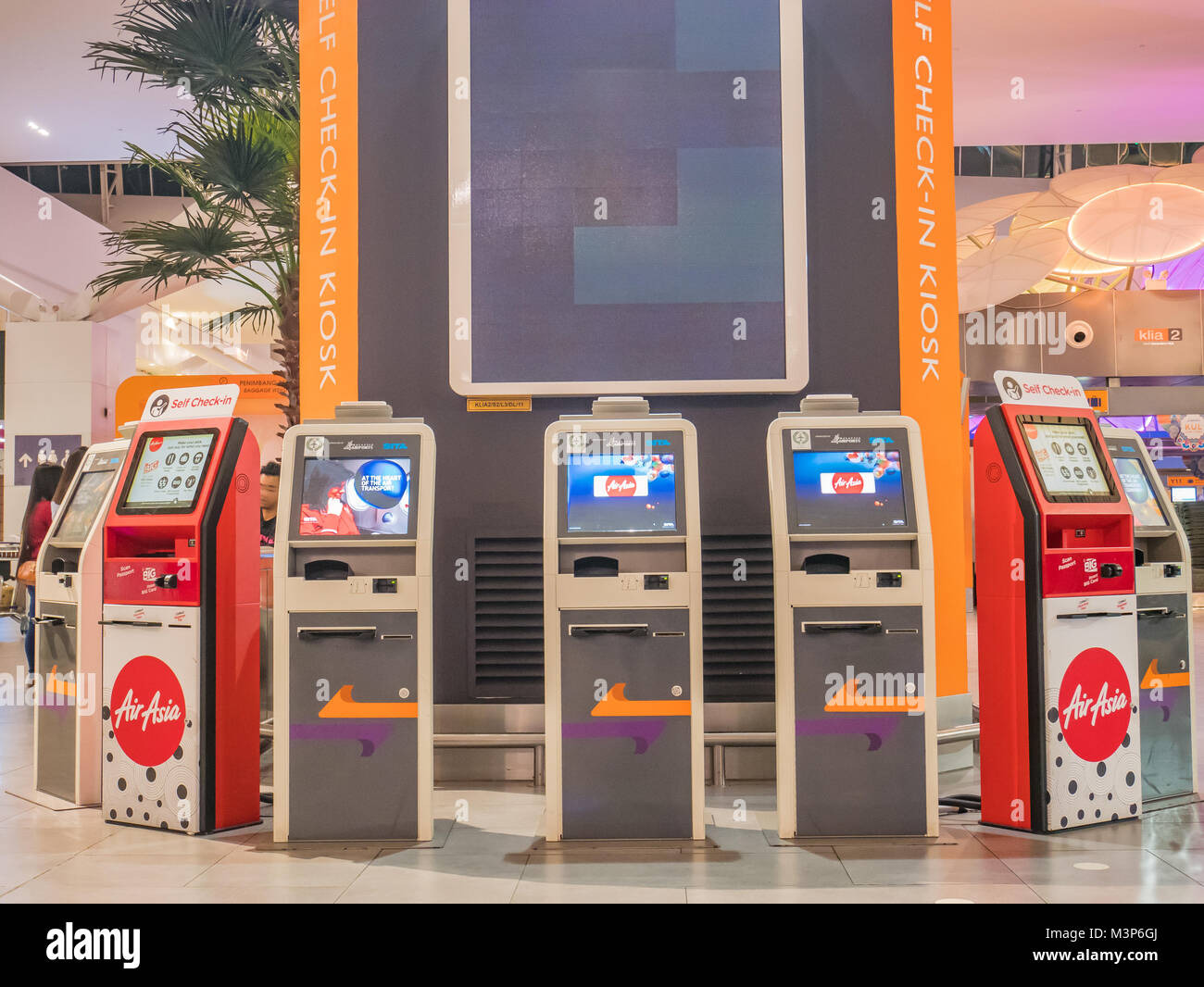 Kuala Lumpur, Malaysia - October 06 2017: Self Service Check-in Machine ...
