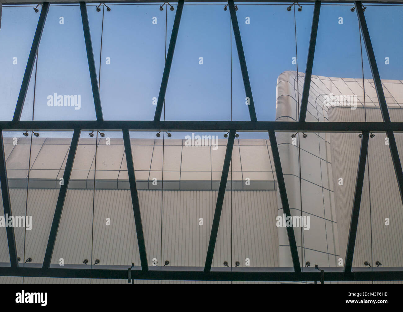 Glass Roof Panel with Suction Cups System Stock Photo - Alamy