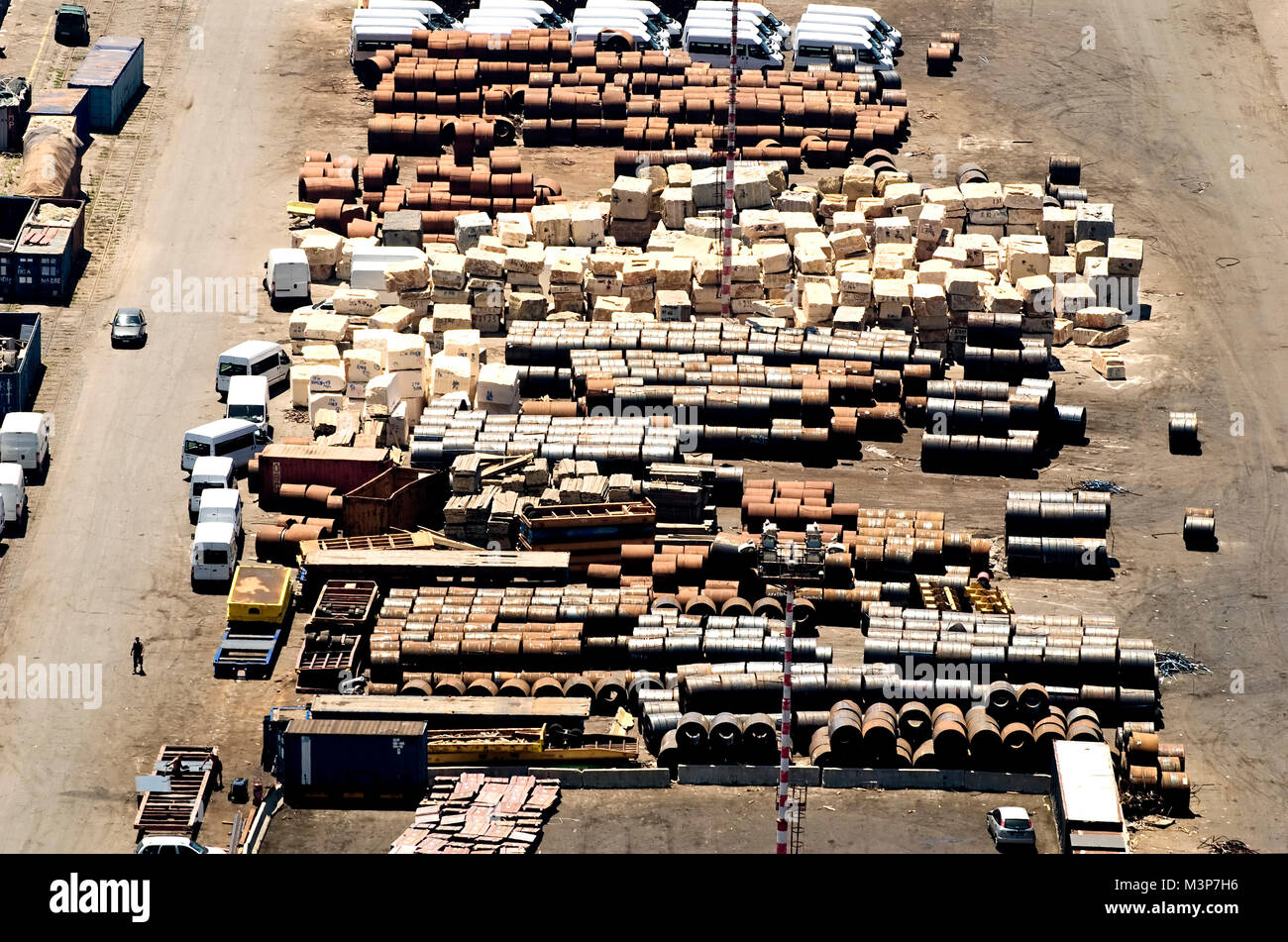 Container van storage aerial hi-res stock photography and images - Alamy