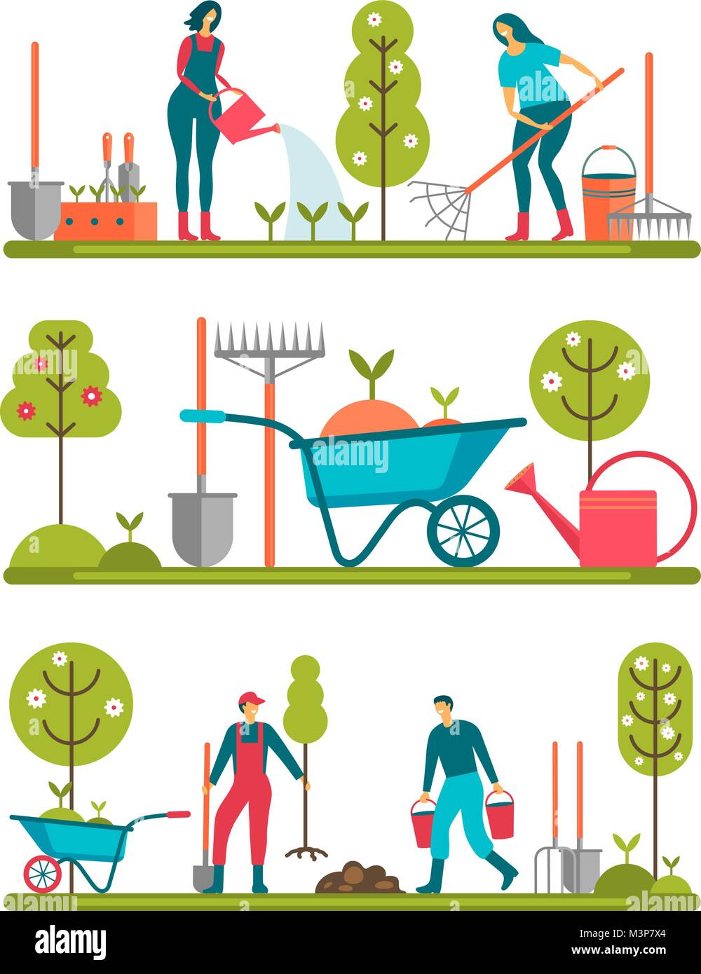 Barrow spring Stock Vector Images - Alamy