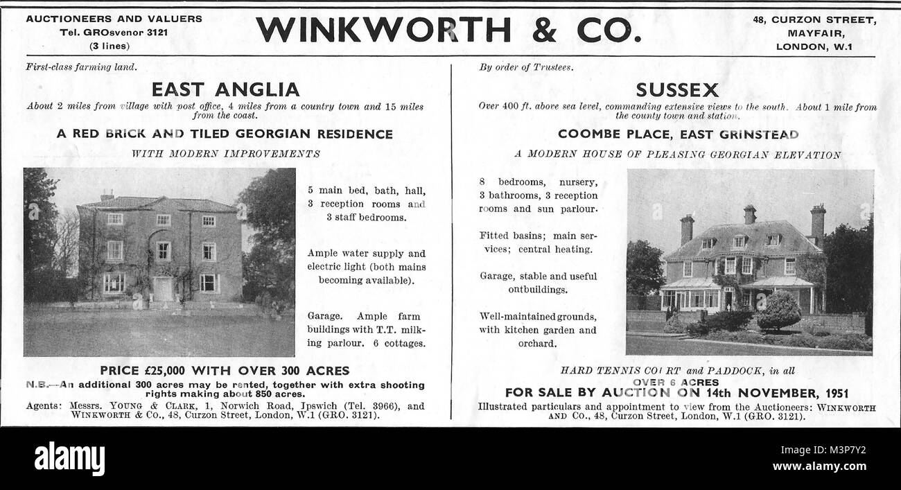 Winkworth & Co Estate agent residential property advert, advertising in ...