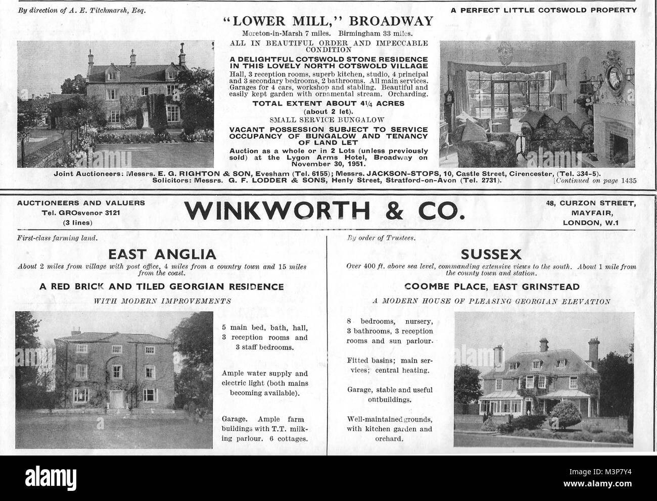 Winkworth & Co Estate agent residential property advert, advertising in ...
