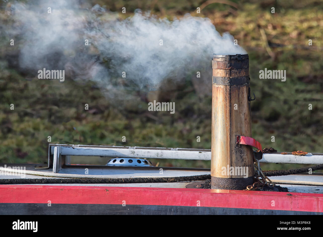 Canal boat chimney smoke on hi-res stock photography and images - Alamy