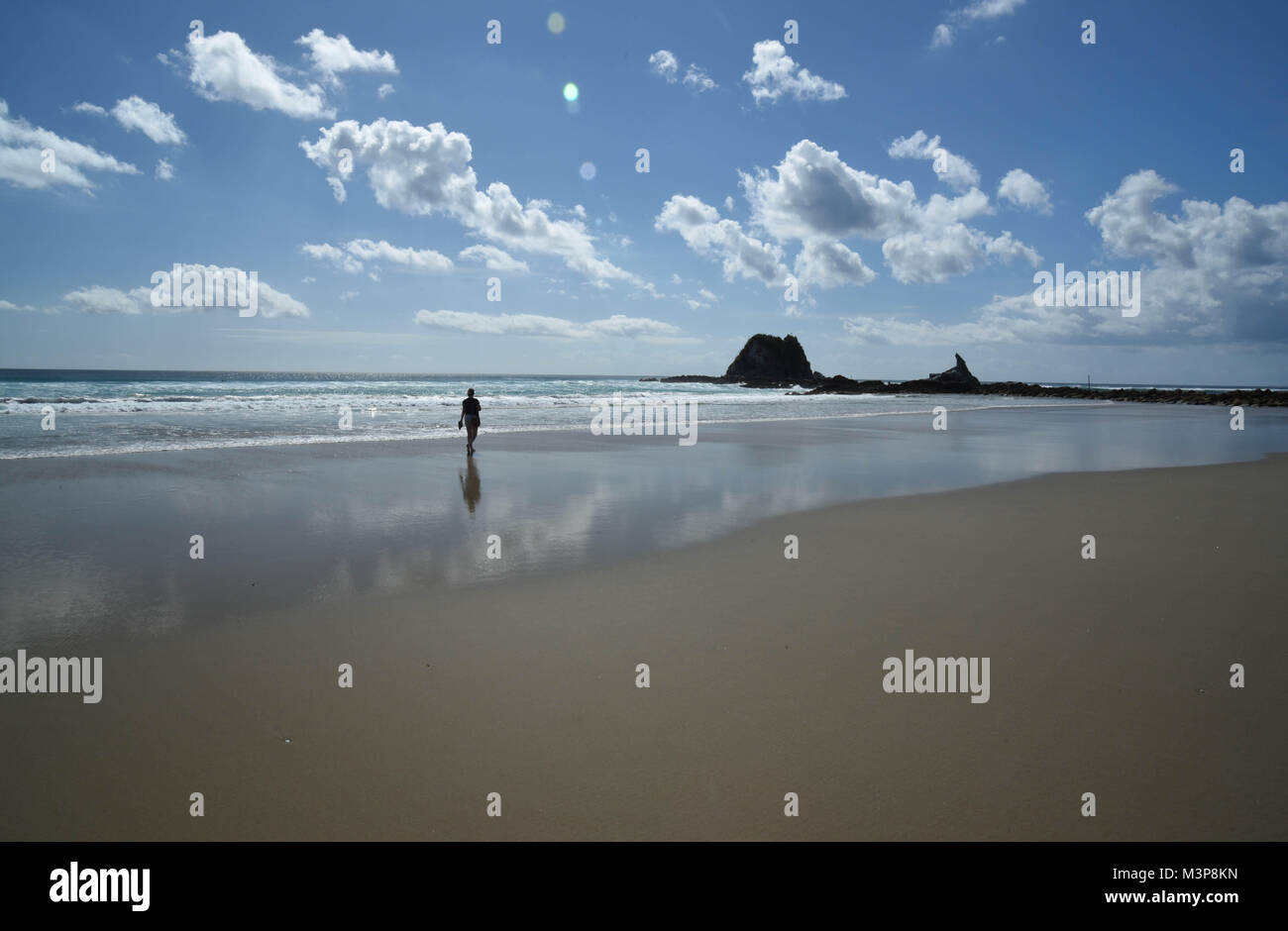 alone on the beach Stock Photo - Alamy