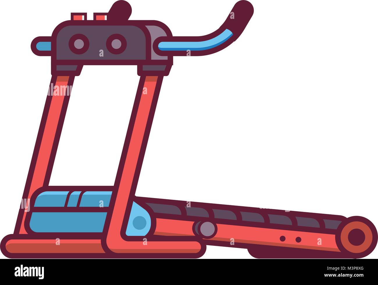 Running Treadmill Icon Stock Vector Image & Art - Alamy
