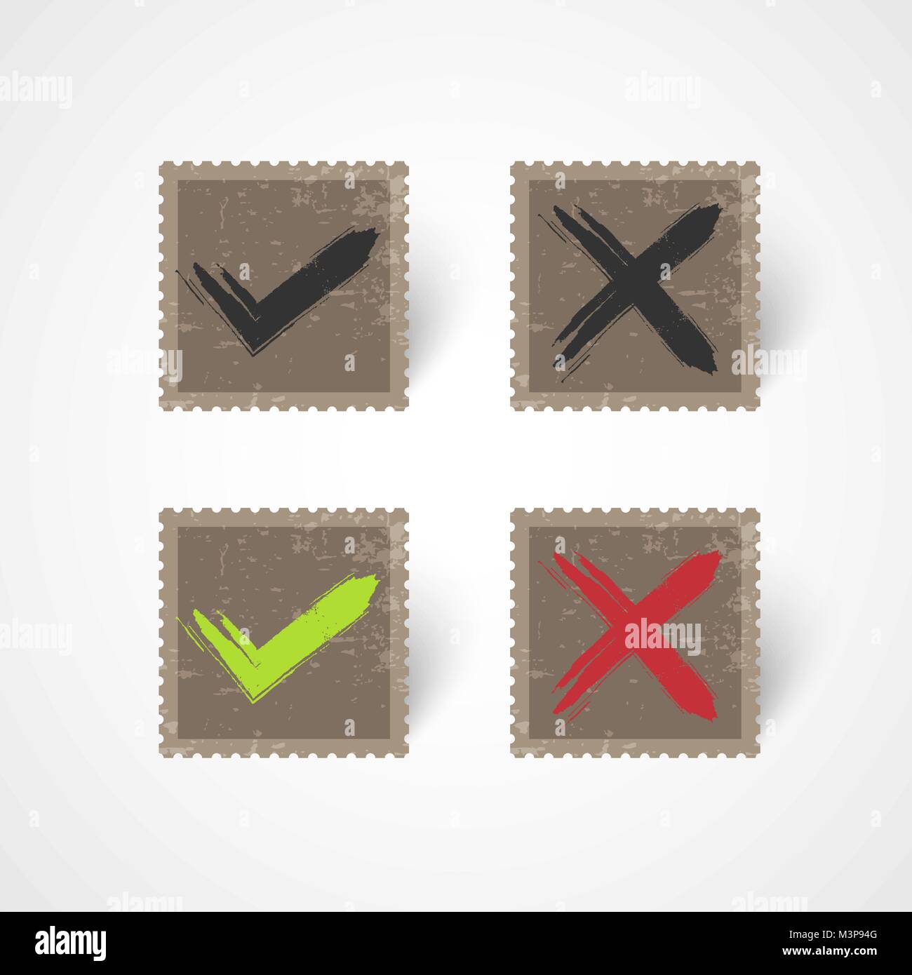 right, wrong sign symbol set Stock Vector Image & Art - Alamy