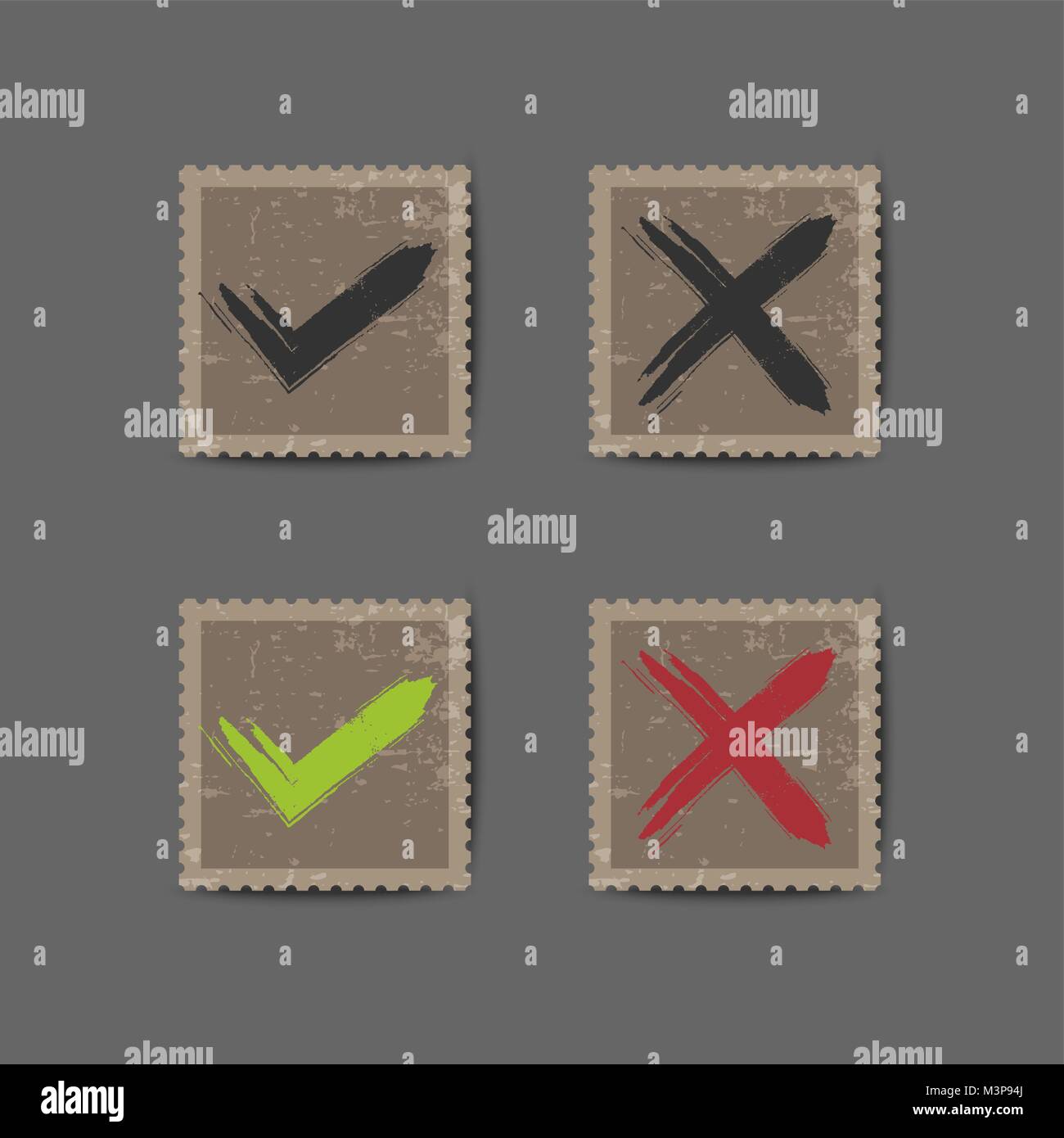 right, wrong sign symbol set Stock Vector Image & Art - Alamy